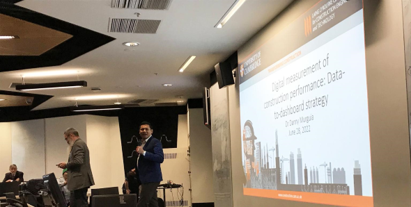 Dr Murguia presented the centre’s work on construction performance ... Dr Murguia presented the centre’s work on construction performance ...